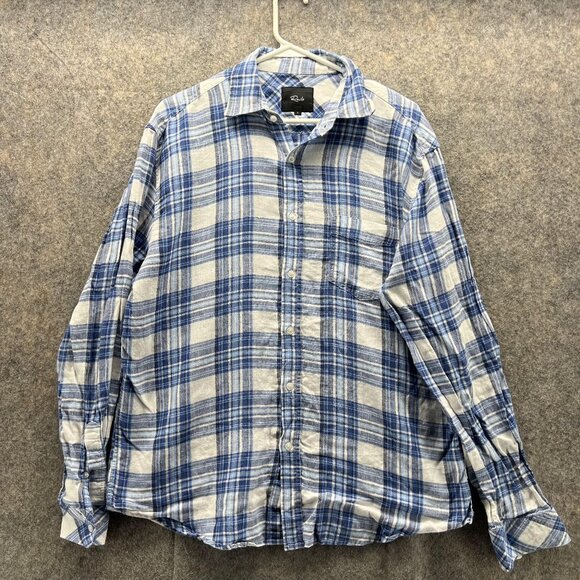 Rails | Shirts | Rails Shirt Men Large Blue White Casual Button Down ...